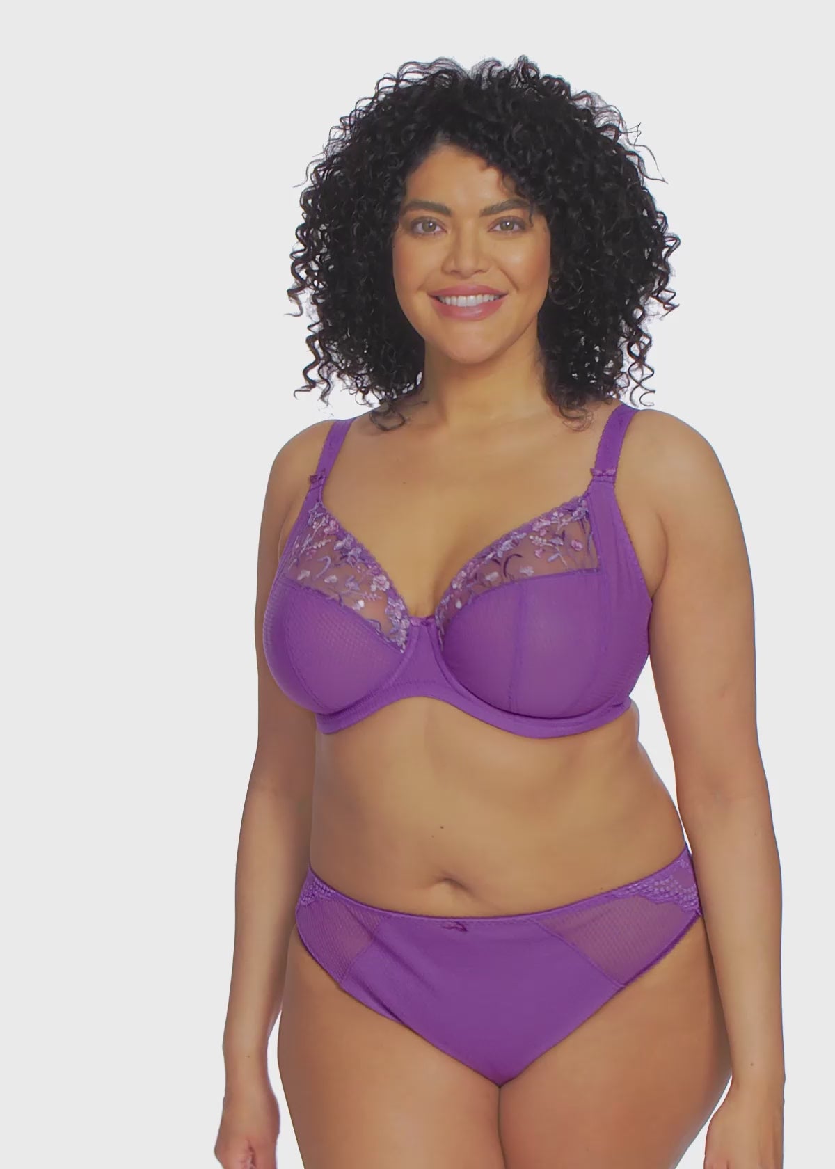 Elomi Charley Plunge Bra - Pansy – Sheer Essentials Lingerie & Swimwear