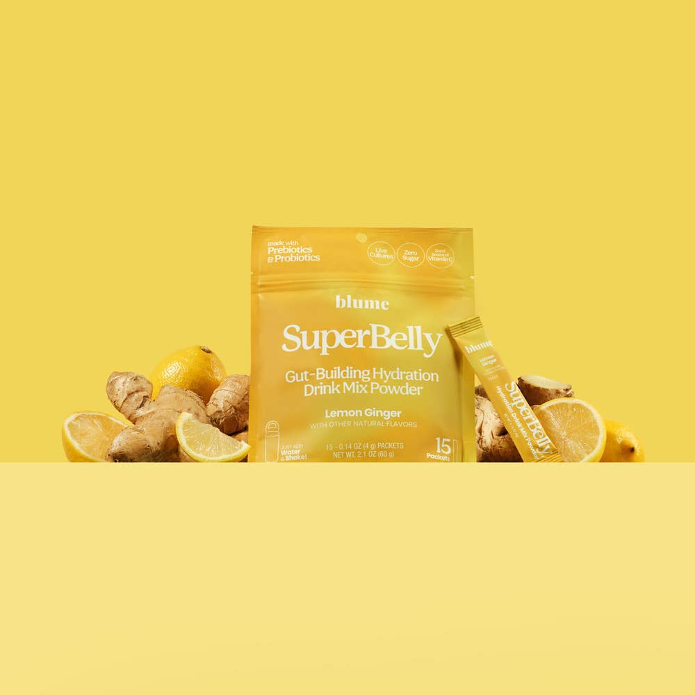 Blume - SuperBelly Hydration & Gut Mix, Lemon Ginger – Sheer Essentials ...