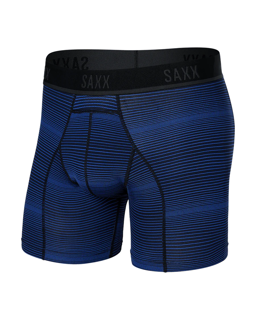 Saxx Kinetic Light-Compression Mesh - Variegated Stripe- Blue – Sheer ...
